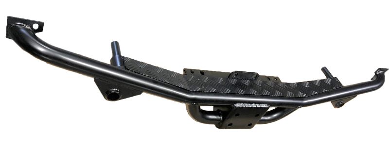 DEFENDER REAR TOW STEP (NAS) BLACK CHEQUER PLATE TOP (50mm Ball B/C/P ...